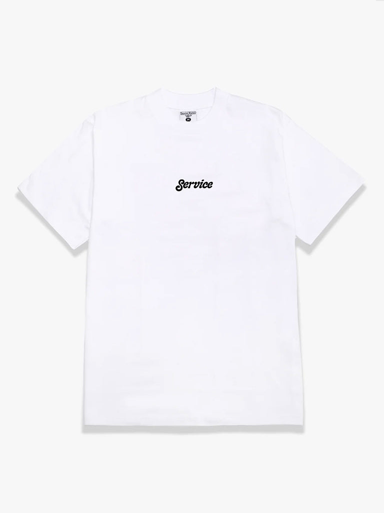 Service Works Logo Tee in White – Maze