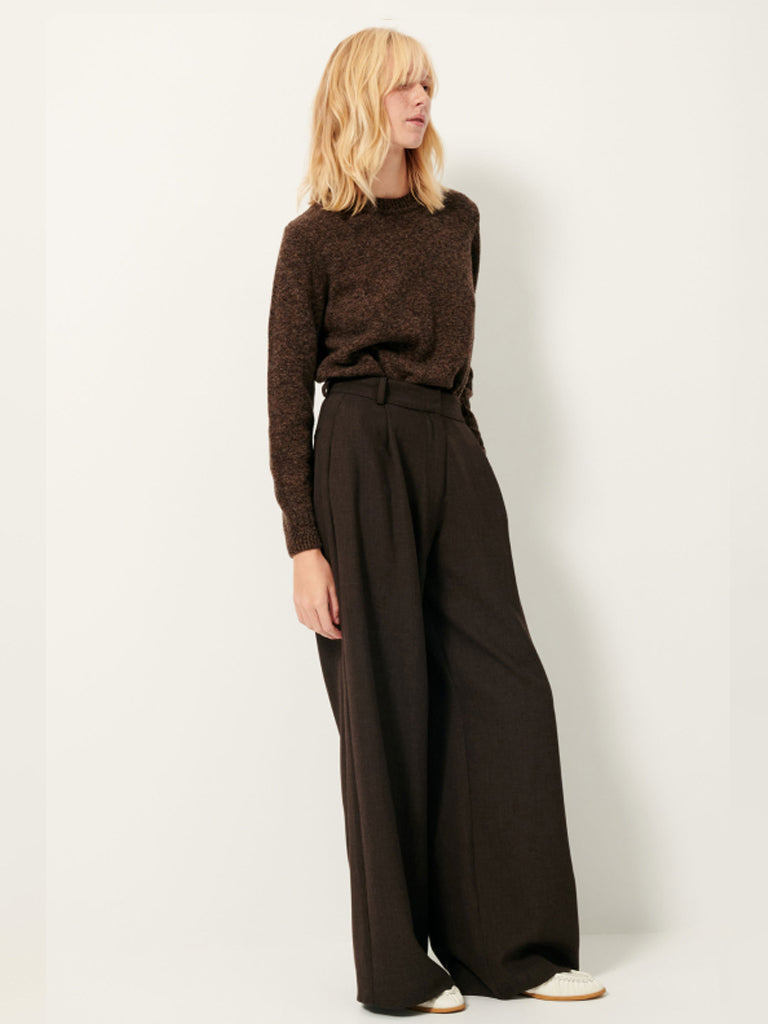 Sessun Silty Sweater in Dark Stone – Maze