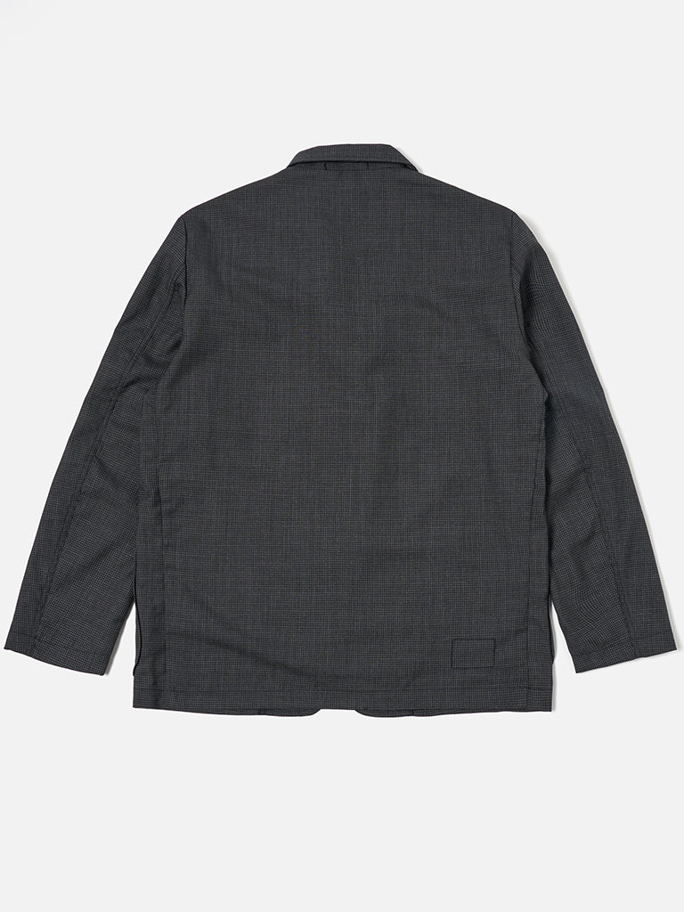 Universal Works Three Button Jacket in Black Mini Check – Maze